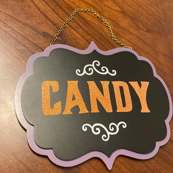 Wall Decor | New Heavy Duty Reversible Wooden Sign For Halloween Candy ...